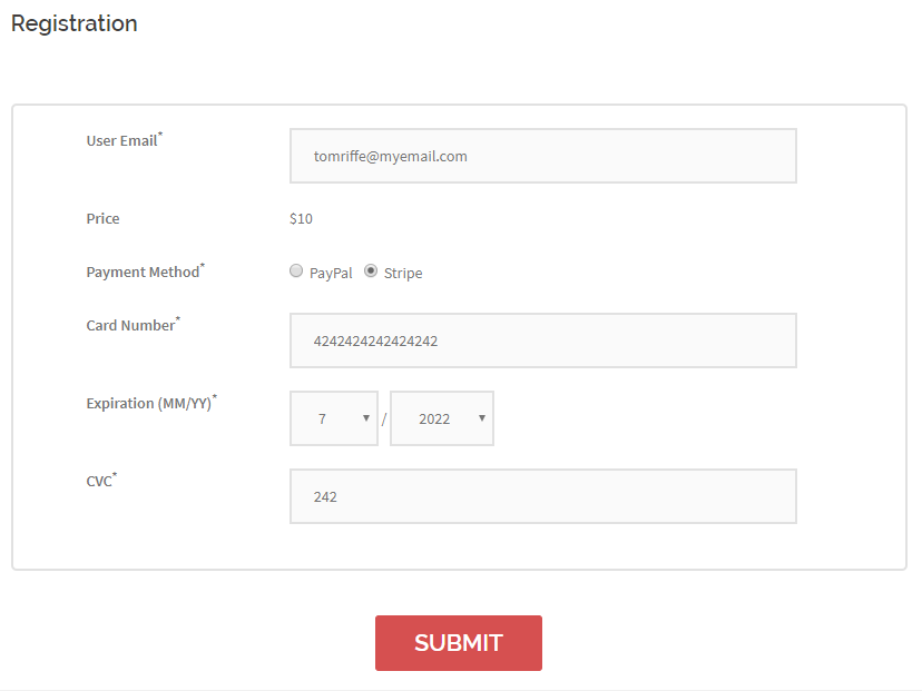 Stripe Payments - ProfileGrid
